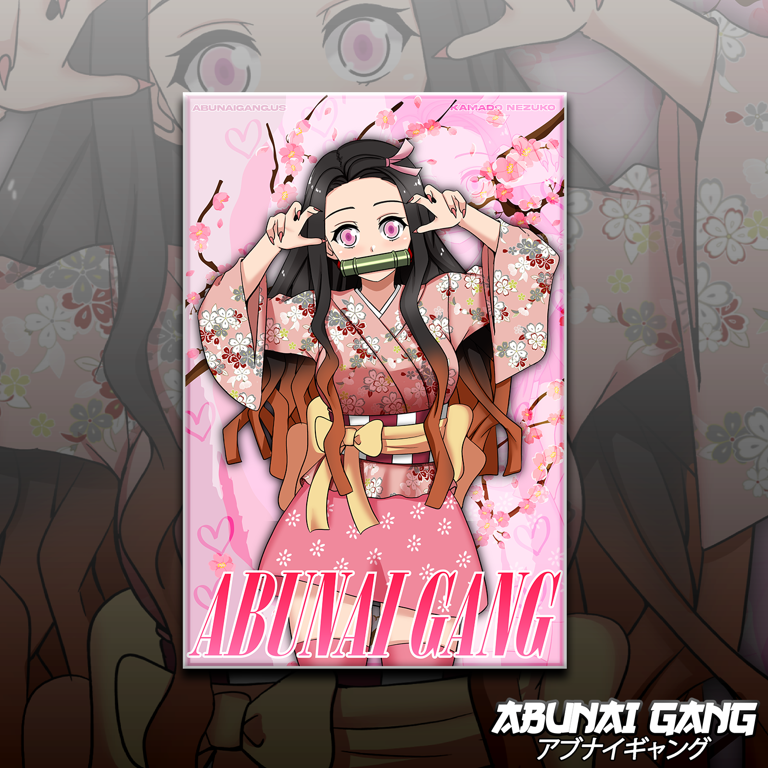 Yukata Nezuko Print – Abunai Gang